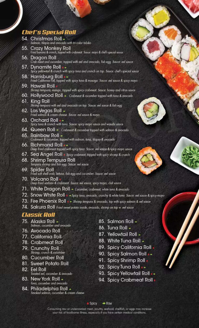Menu – Sushi Heaven